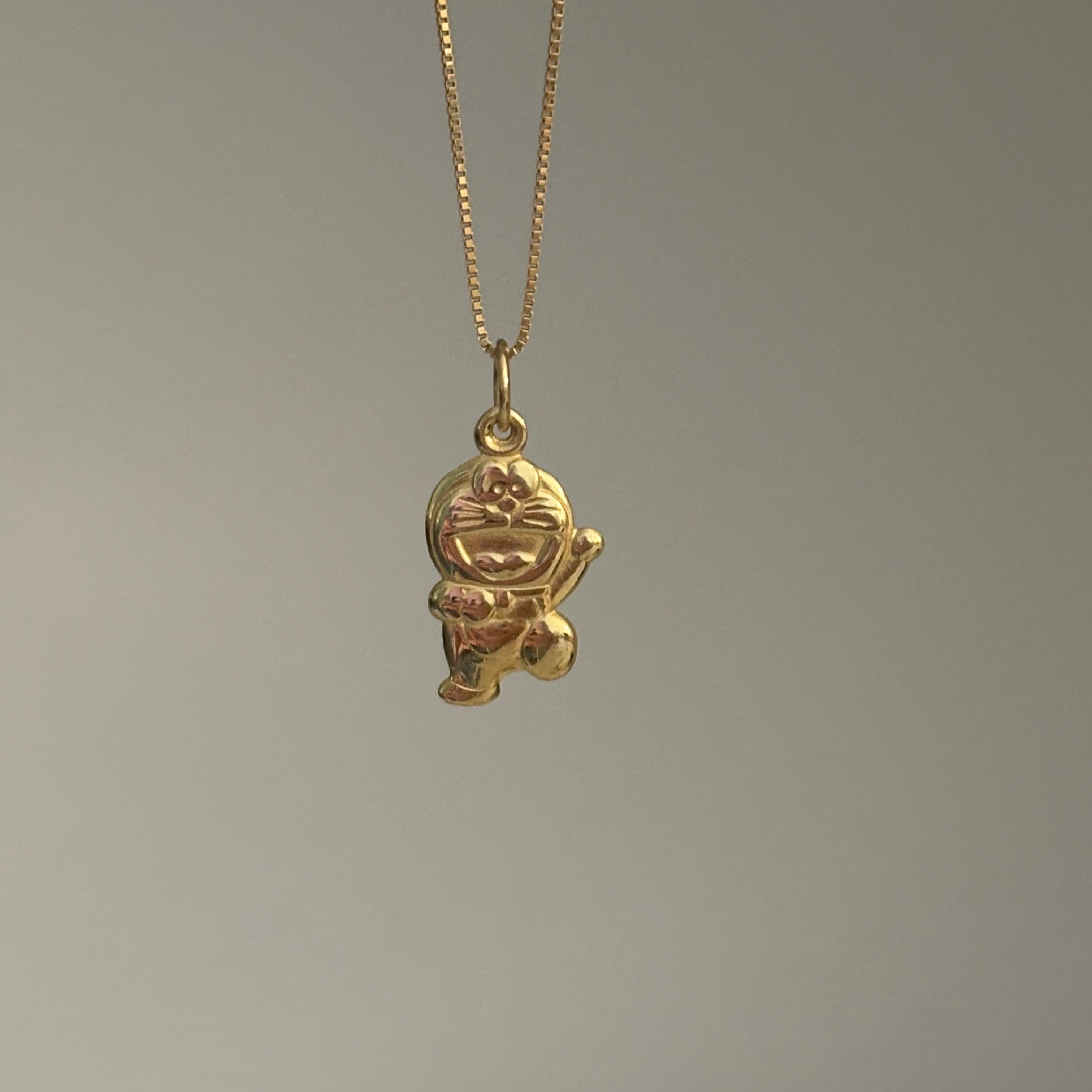 Doraemon 14K Yellow Gold Charm | Vintage Preloved Pendant – Diana 14k Oro